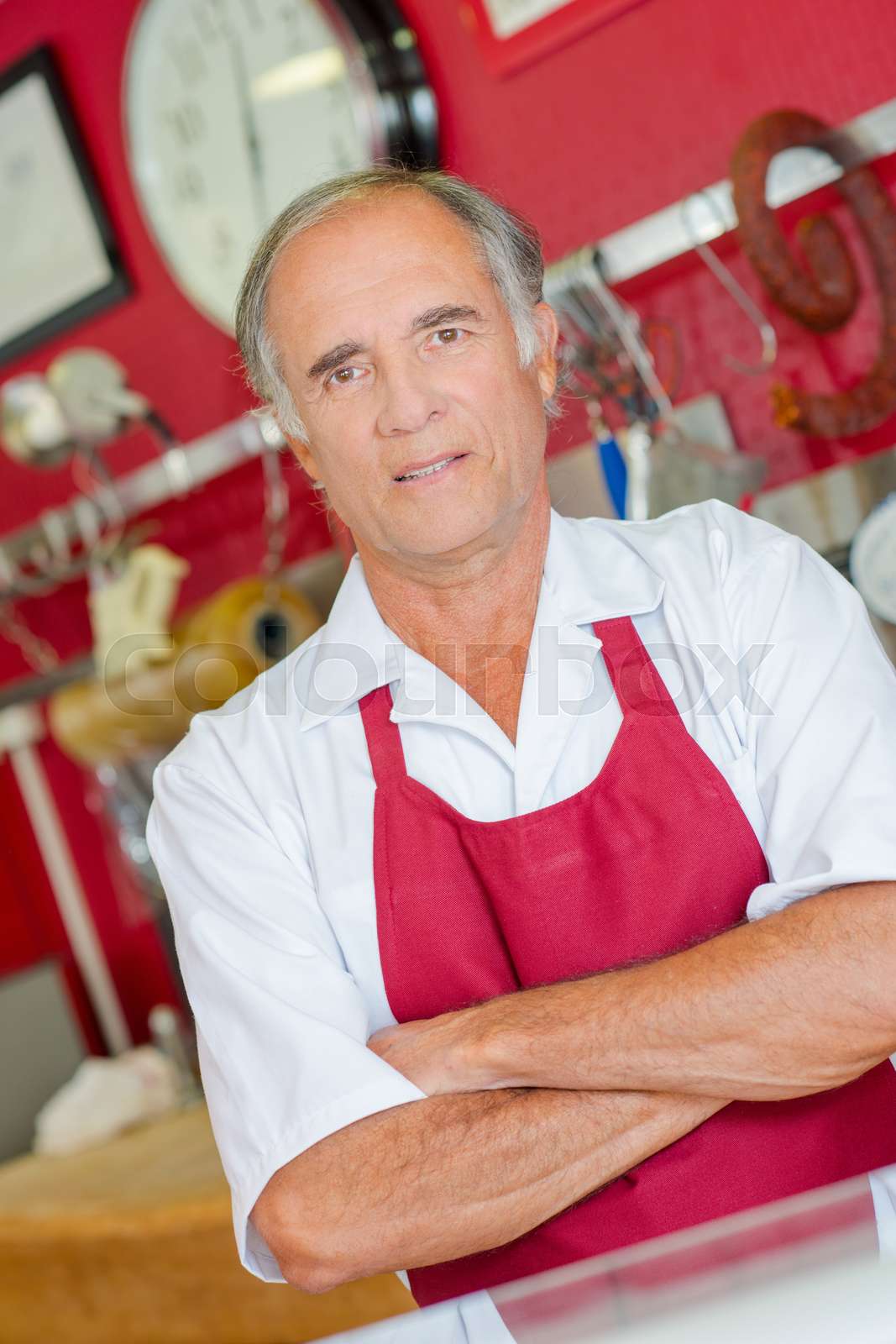 Old butcher | Stock image | Colourbox