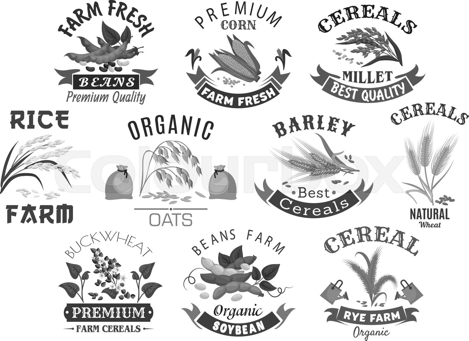 Grain Farm Logos