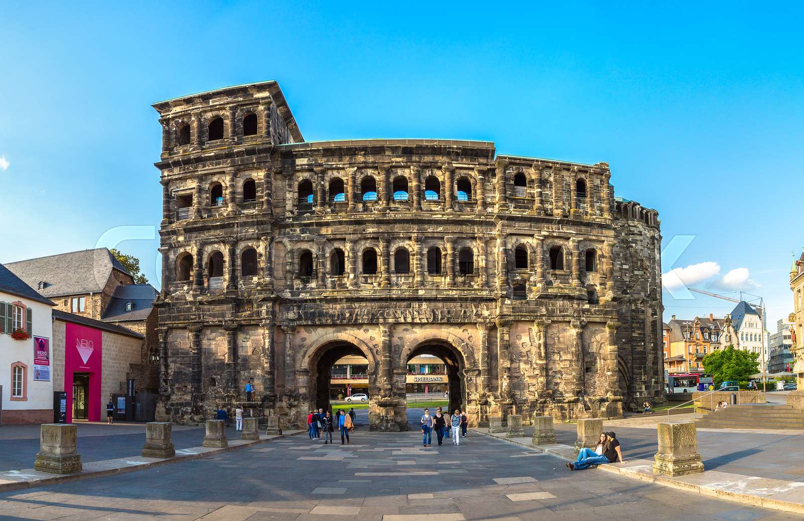 The Porta Nigra (Black Gate) in Trier | Stock image | Colourbox