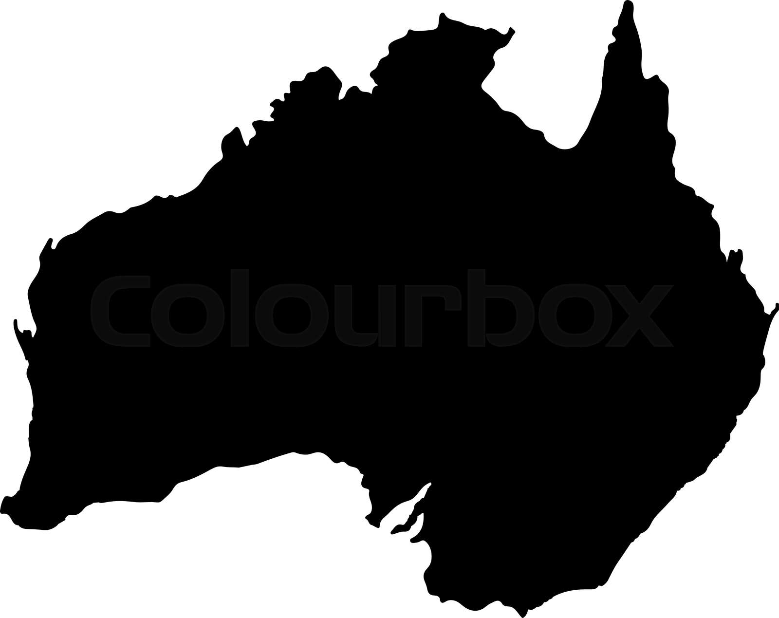 Map of australia | Stock vector | Colourbox