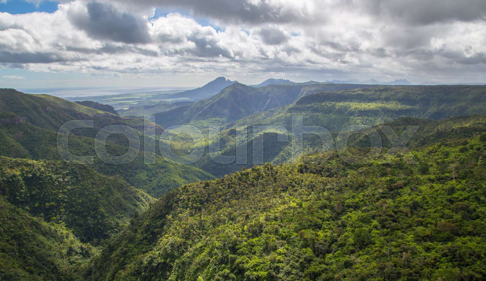 Black River Gorges Viewpoint Mauritius Panorama | Stock image | Colourbox