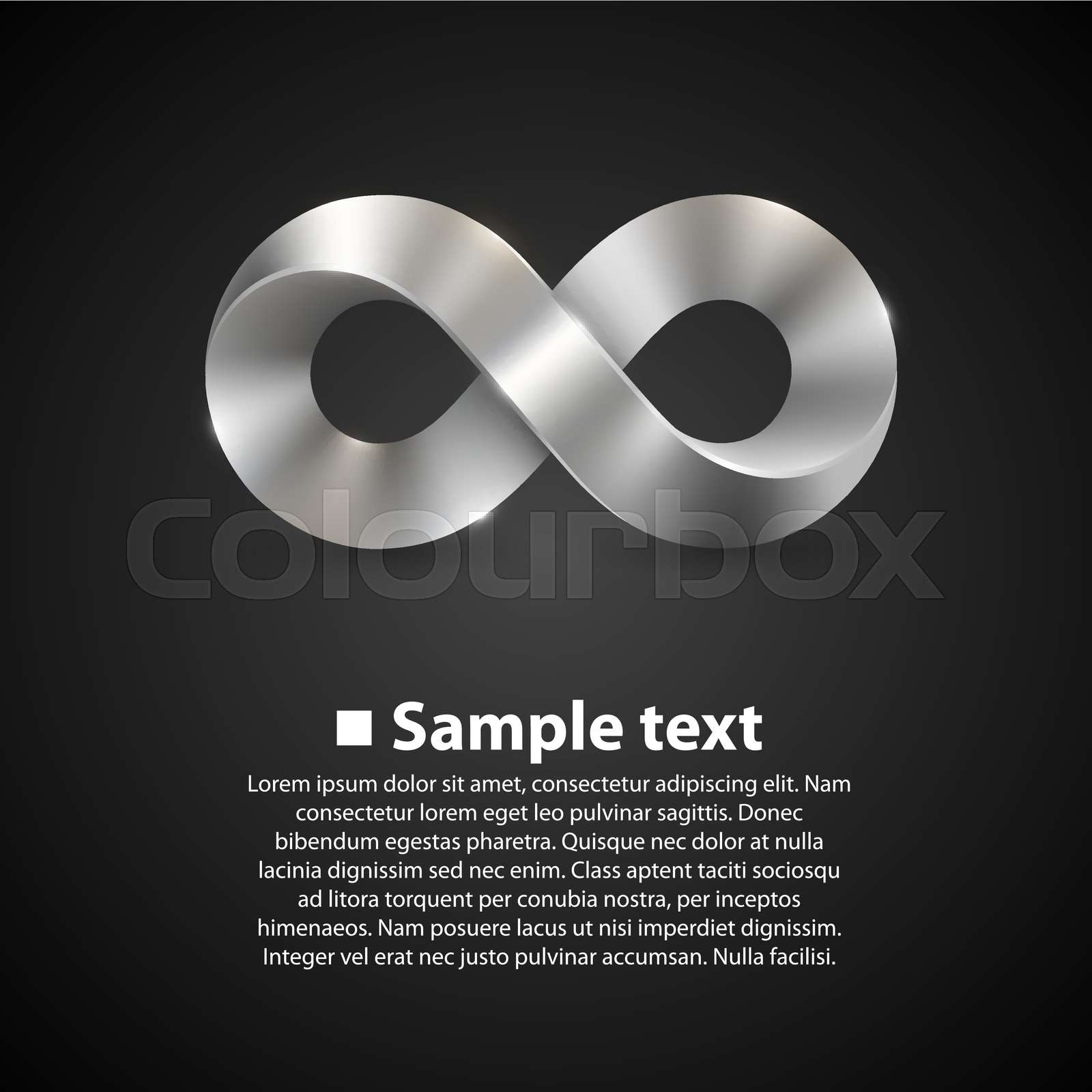 Vector symbol of infinity | Stock vector | Colourbox