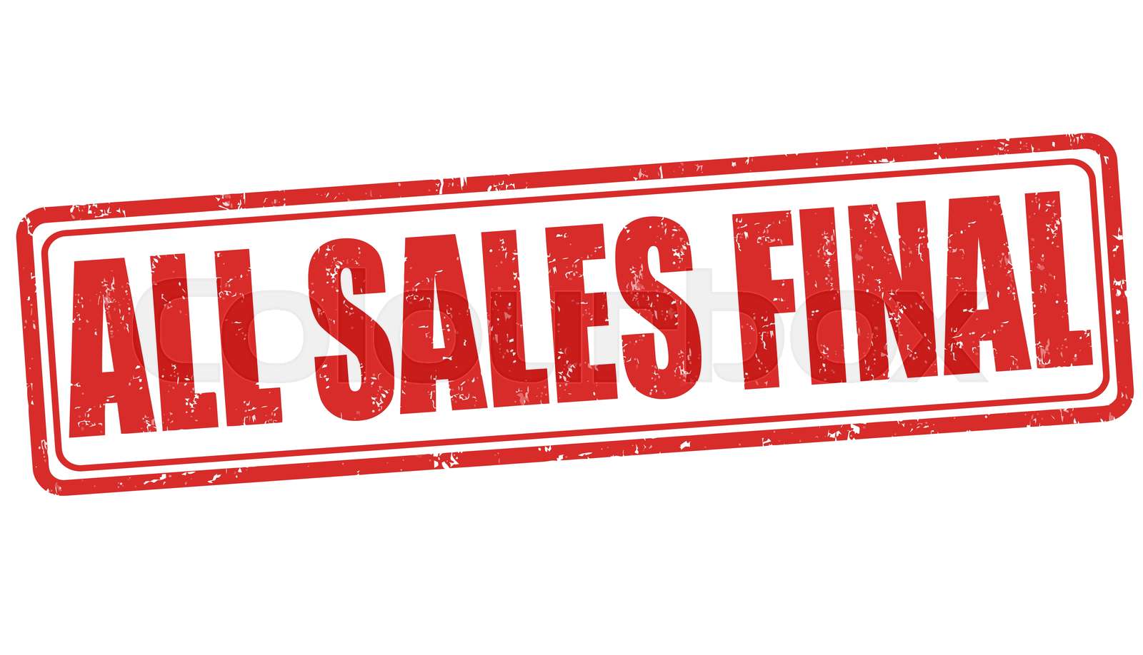 All sales final sign or stamp | Stock vector | Colourbox