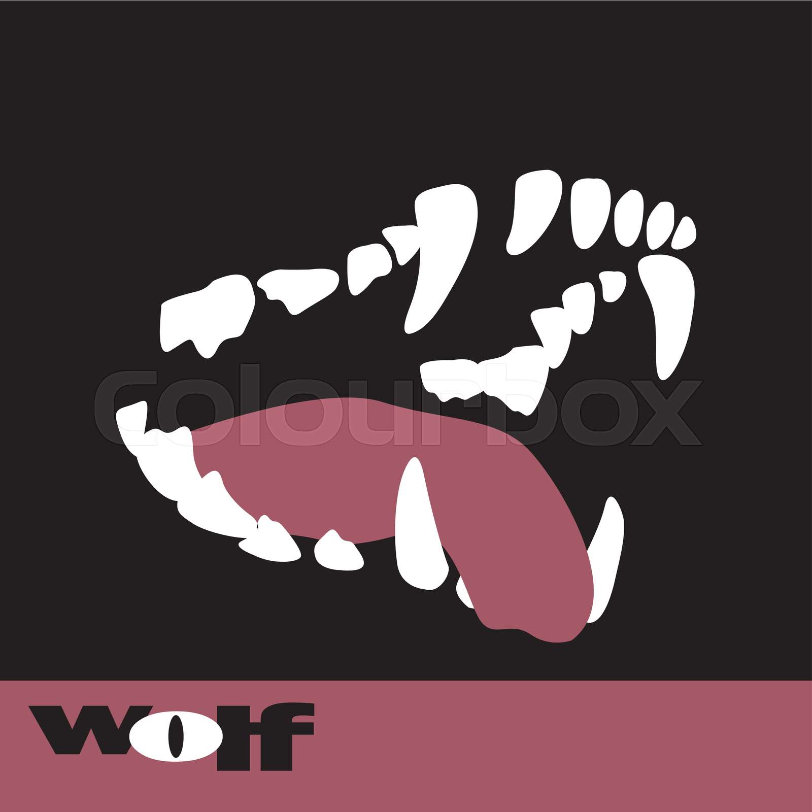 wolf fangs vector illustration | Stock vector | Colourbox