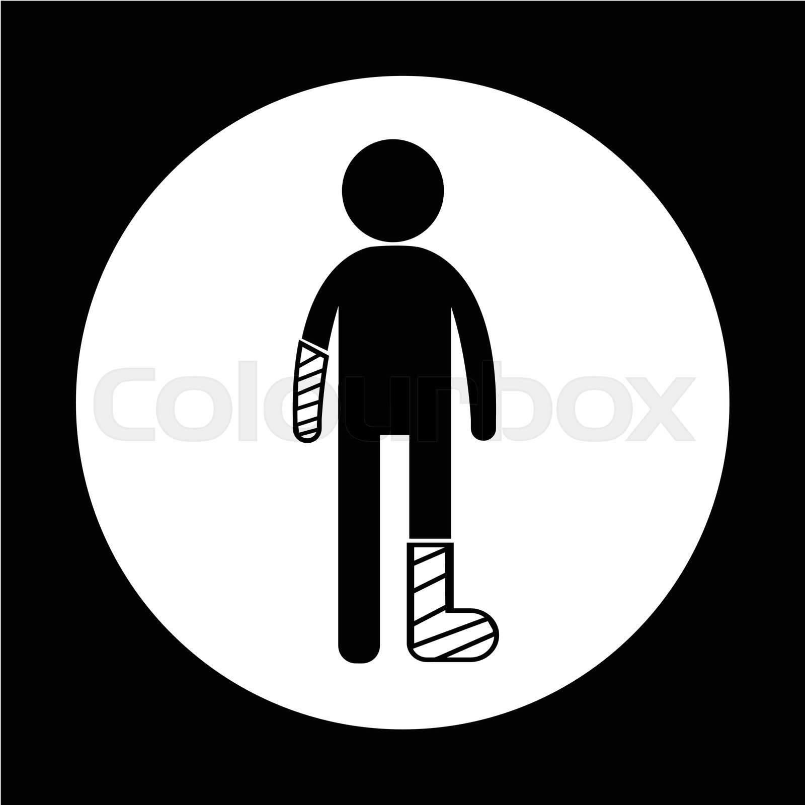 People injury icon | Stock vector | Colourbox