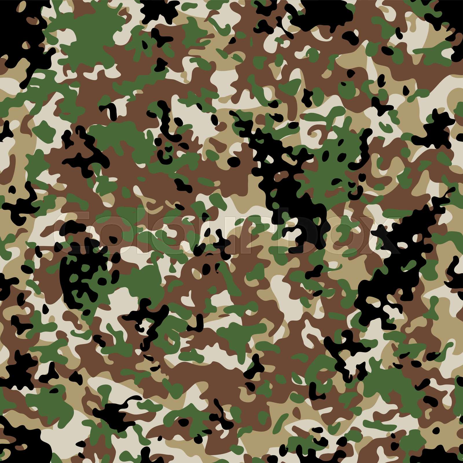 Arid Flectarn Camouflage seamless patterns | Stock vector | Colourbox