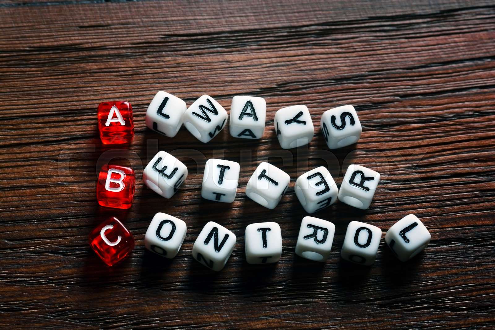 ABC Always Better Control | Stock image | Colourbox