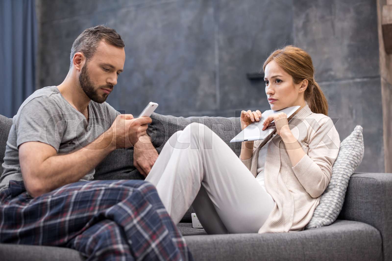 People using devices | Stock image | Colourbox