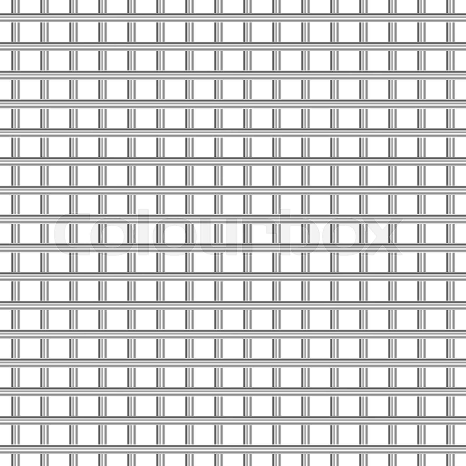 Metal grid texture on white background | Stock vector | Colourbox