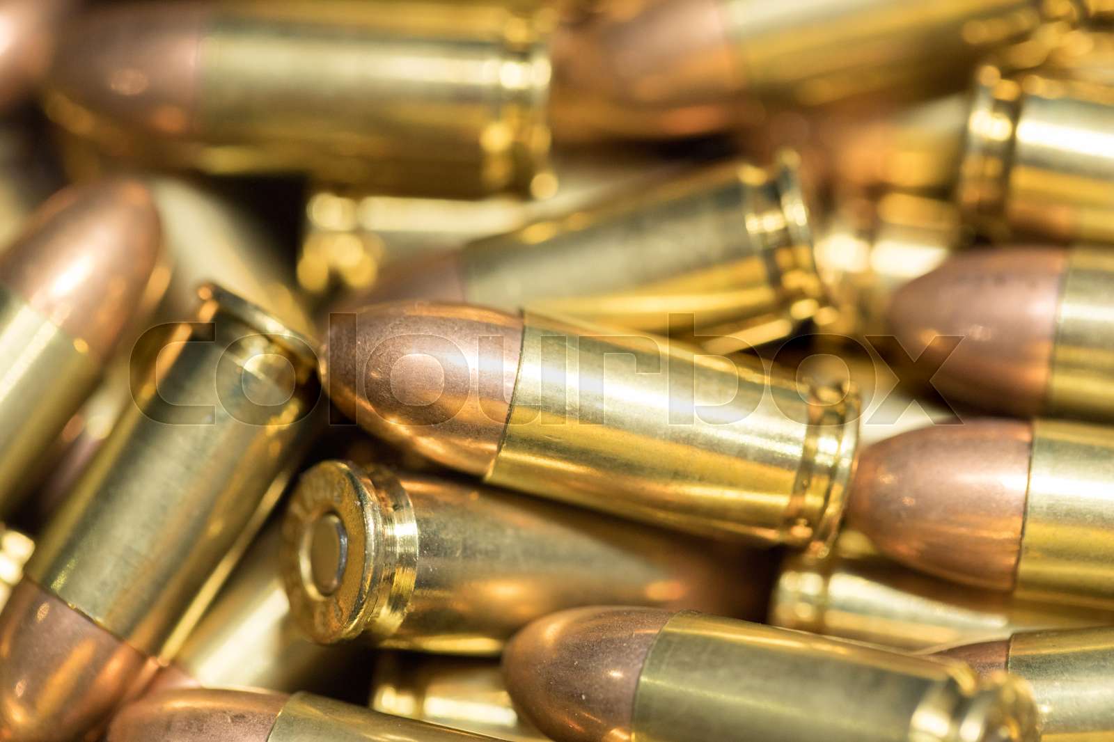 9mm bullet | Stock image | Colourbox