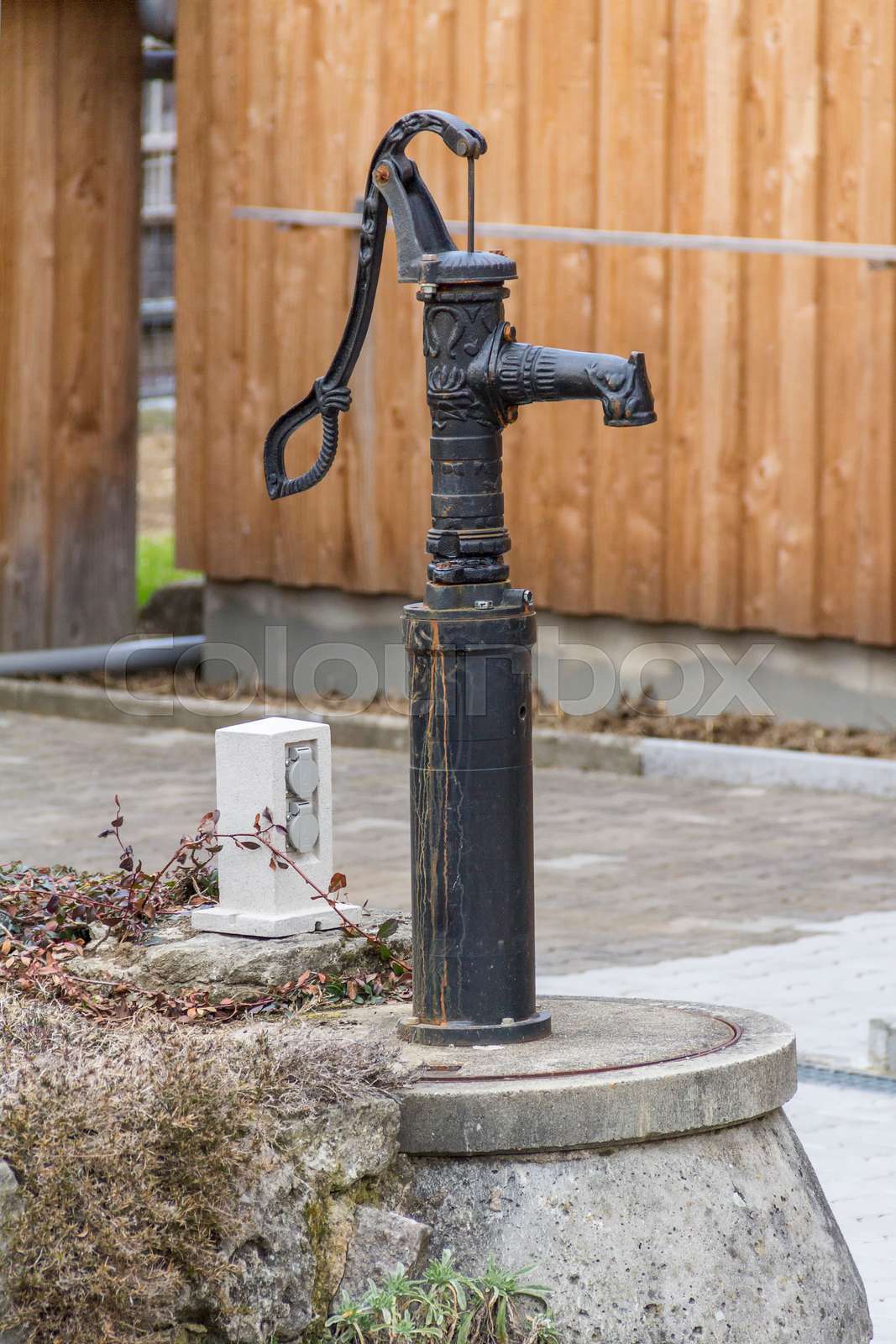 nostalgic water pump | Stock image | Colourbox