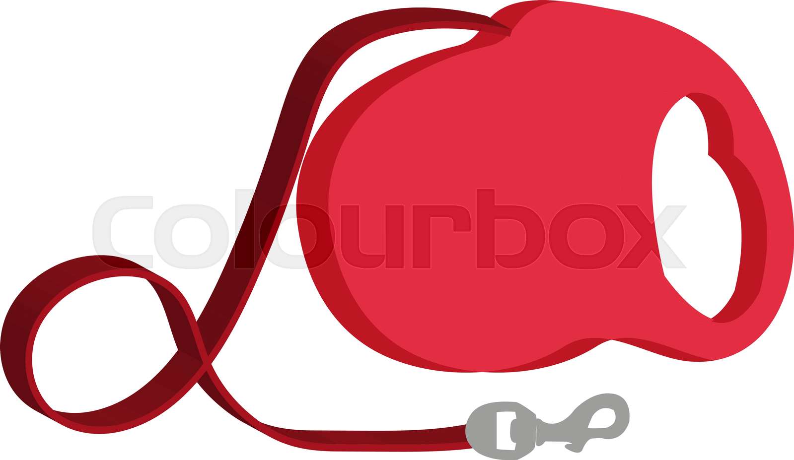 Cartoon Dog On Leash