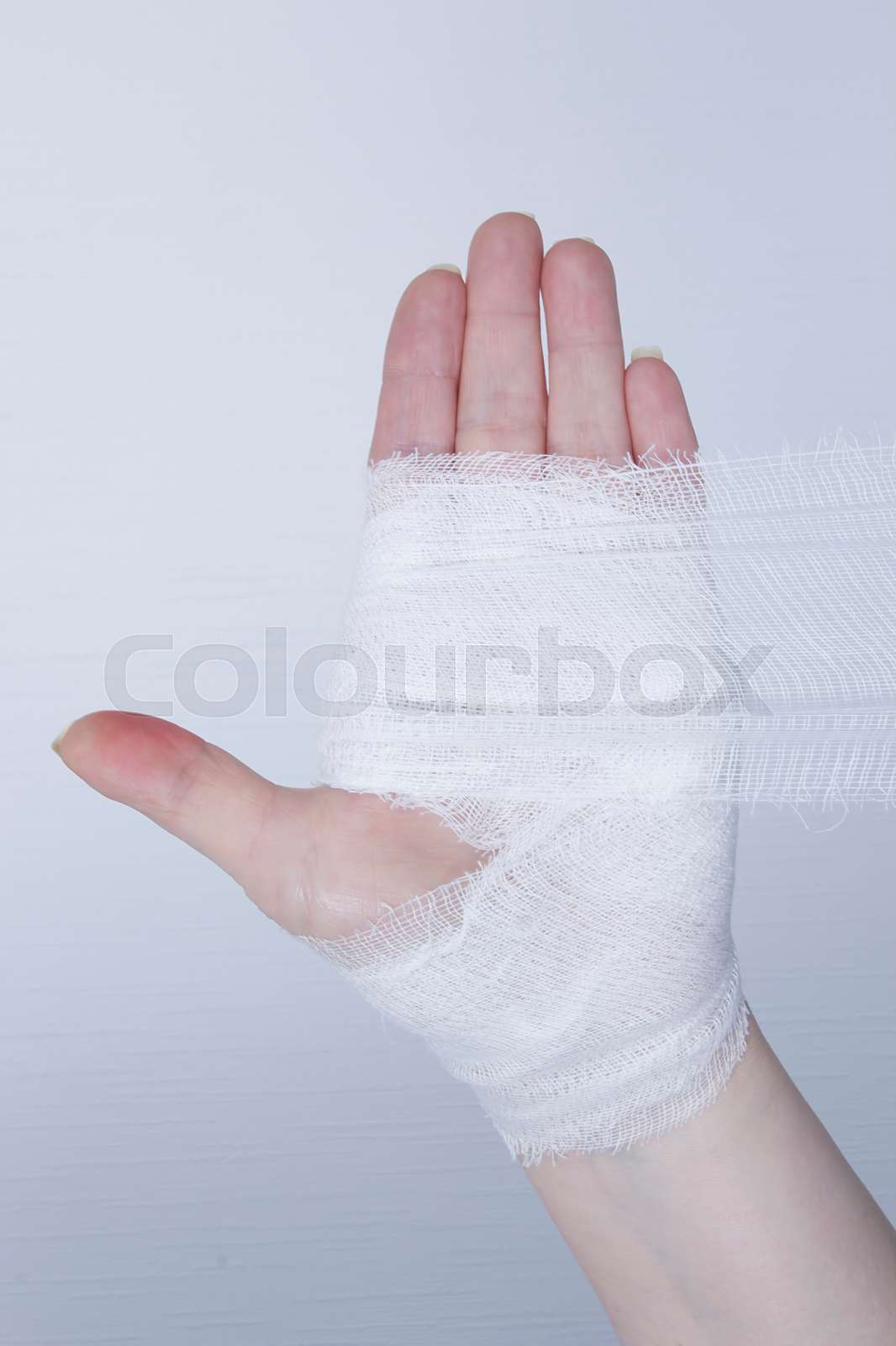 bandage on a hand | Stock image | Colourbox
