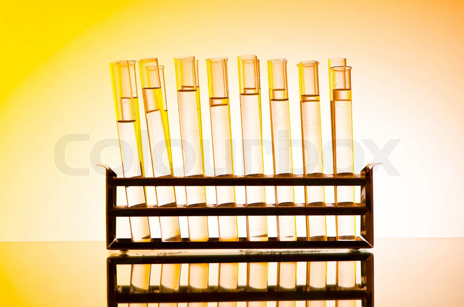 Chemical lab with glass tubing | Stock image | Colourbox