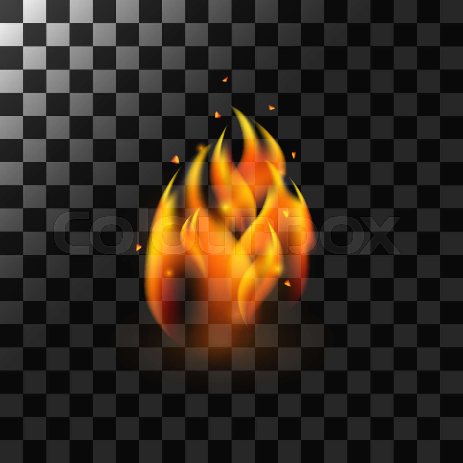 Fire Flame Element | Stock vector | Colourbox