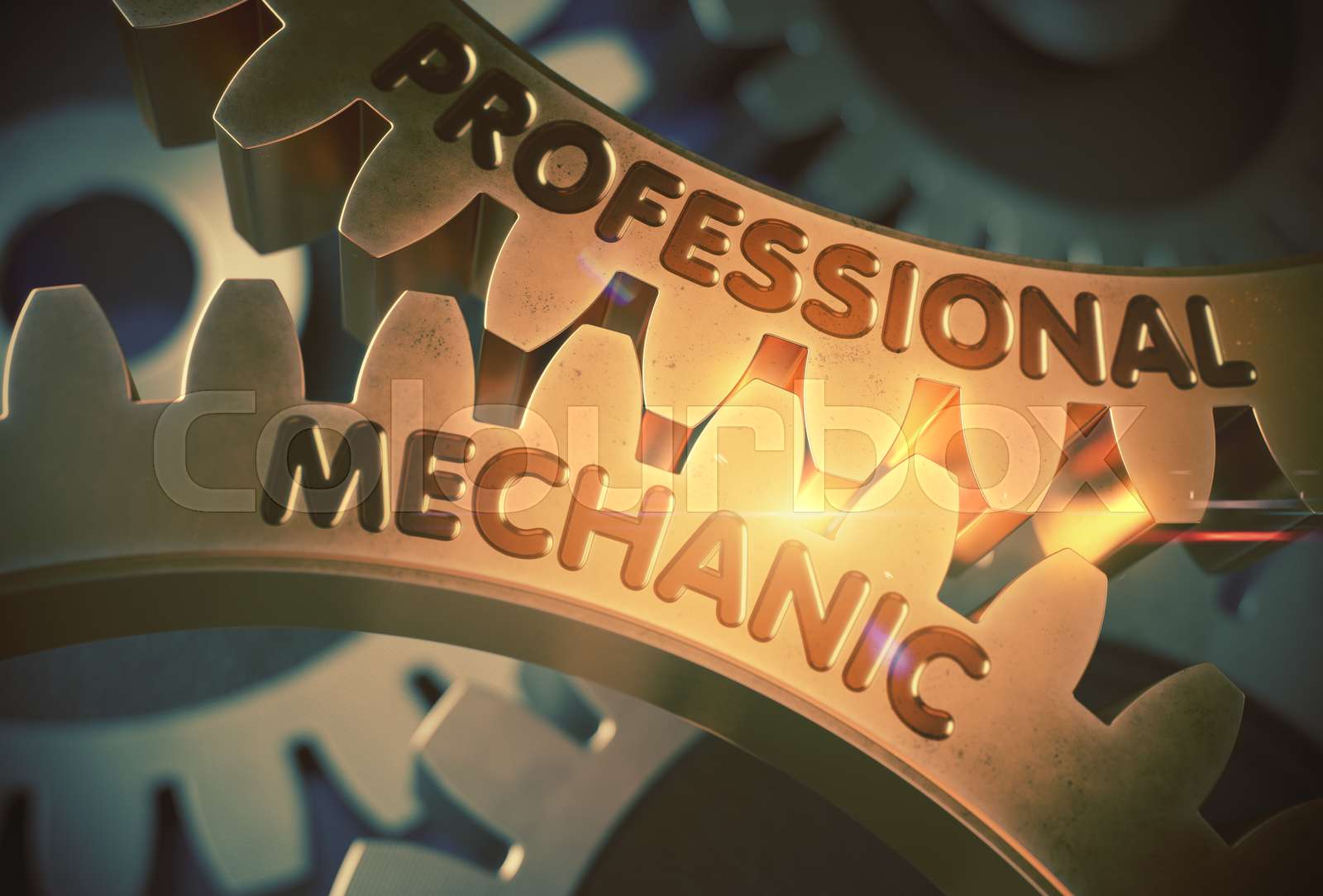 Professional Mechanic. 3D. | Stock image | Colourbox