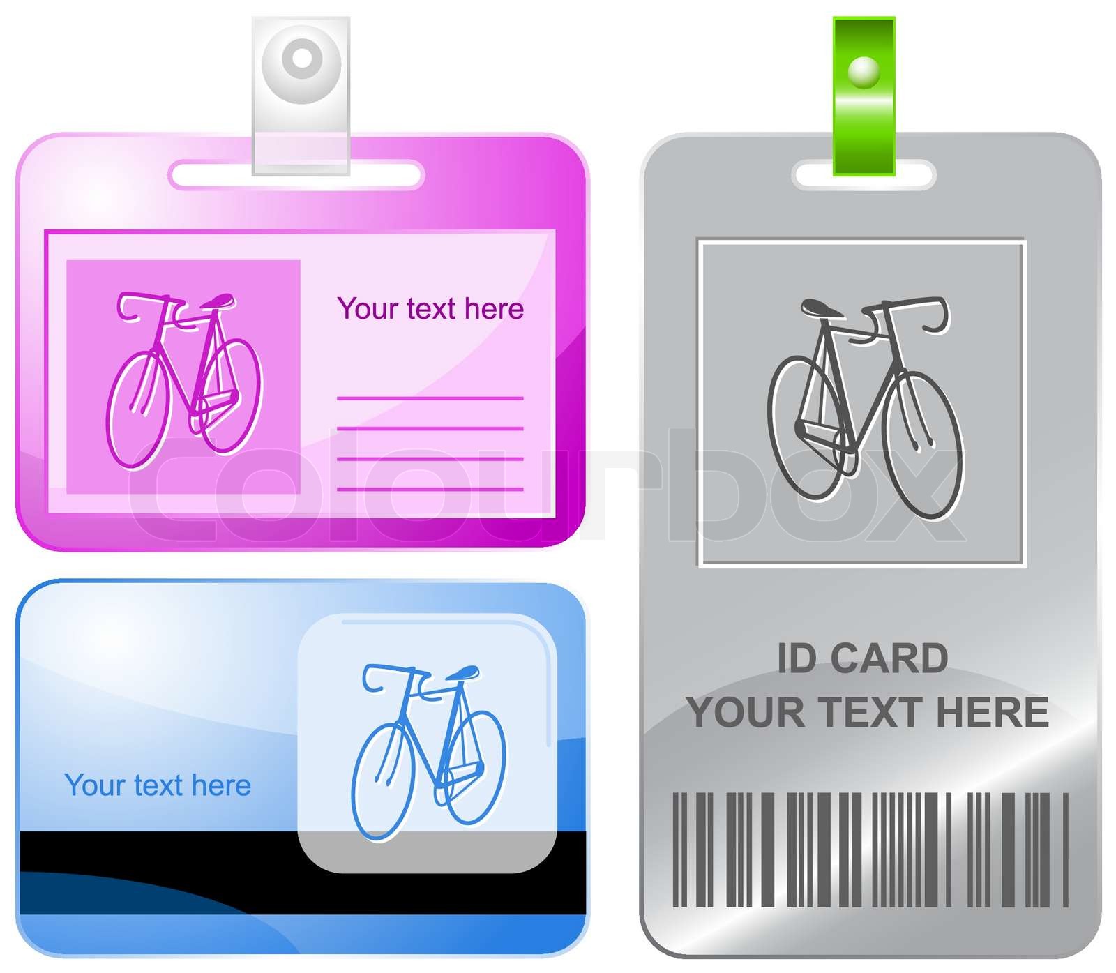 Bicycle Vector id cards | Stock vector | Colourbox