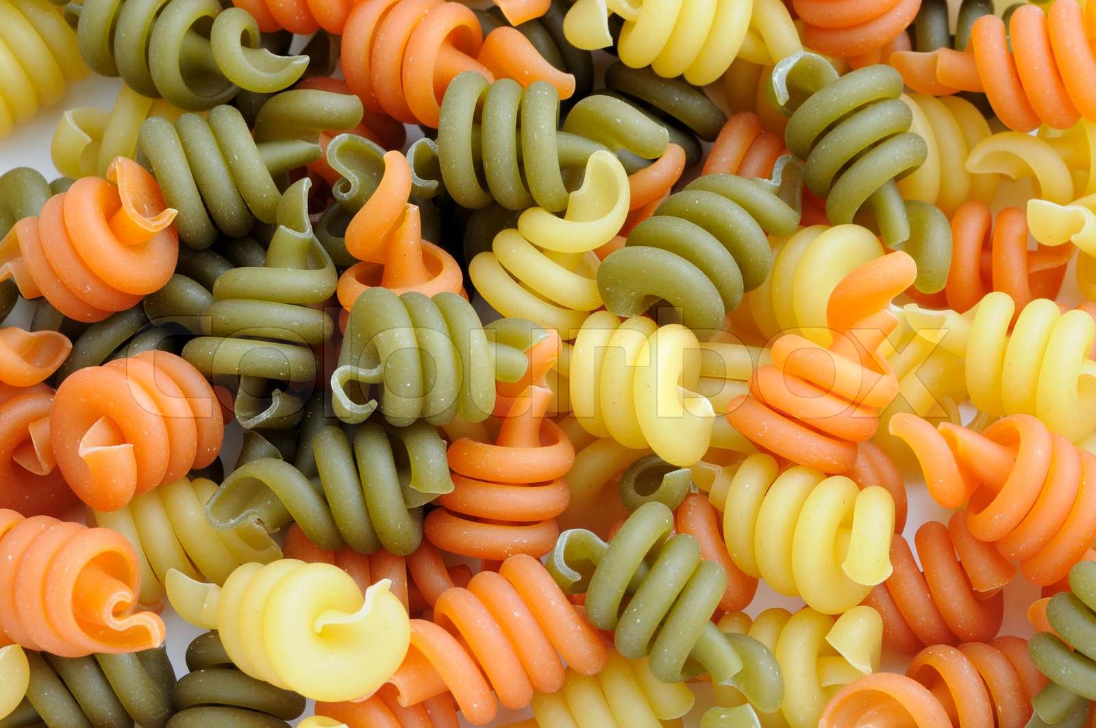 Colourful noodles | Stock image | Colourbox