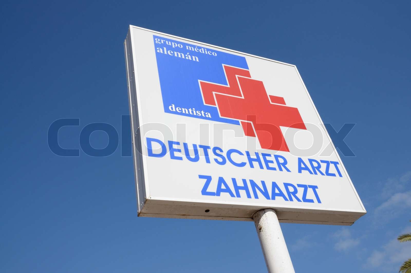 Deutscher Arzt - German doctor sign | Stock image | Colourbox