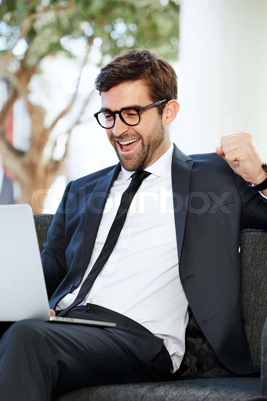 Good news guy | Stock image | Colourbox