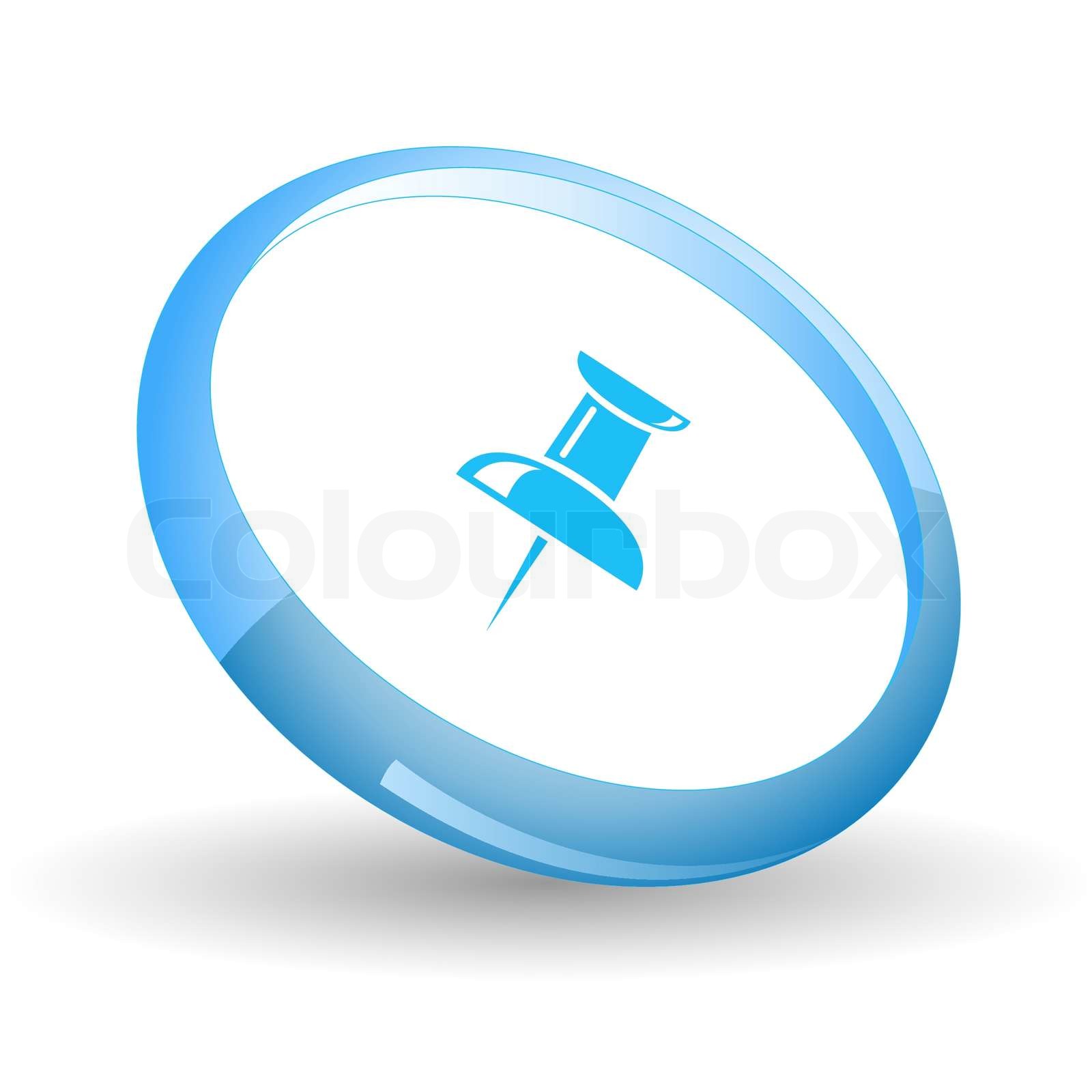 Push-Pin- Vector-Symbol | Stock-Vektor | Colourbox