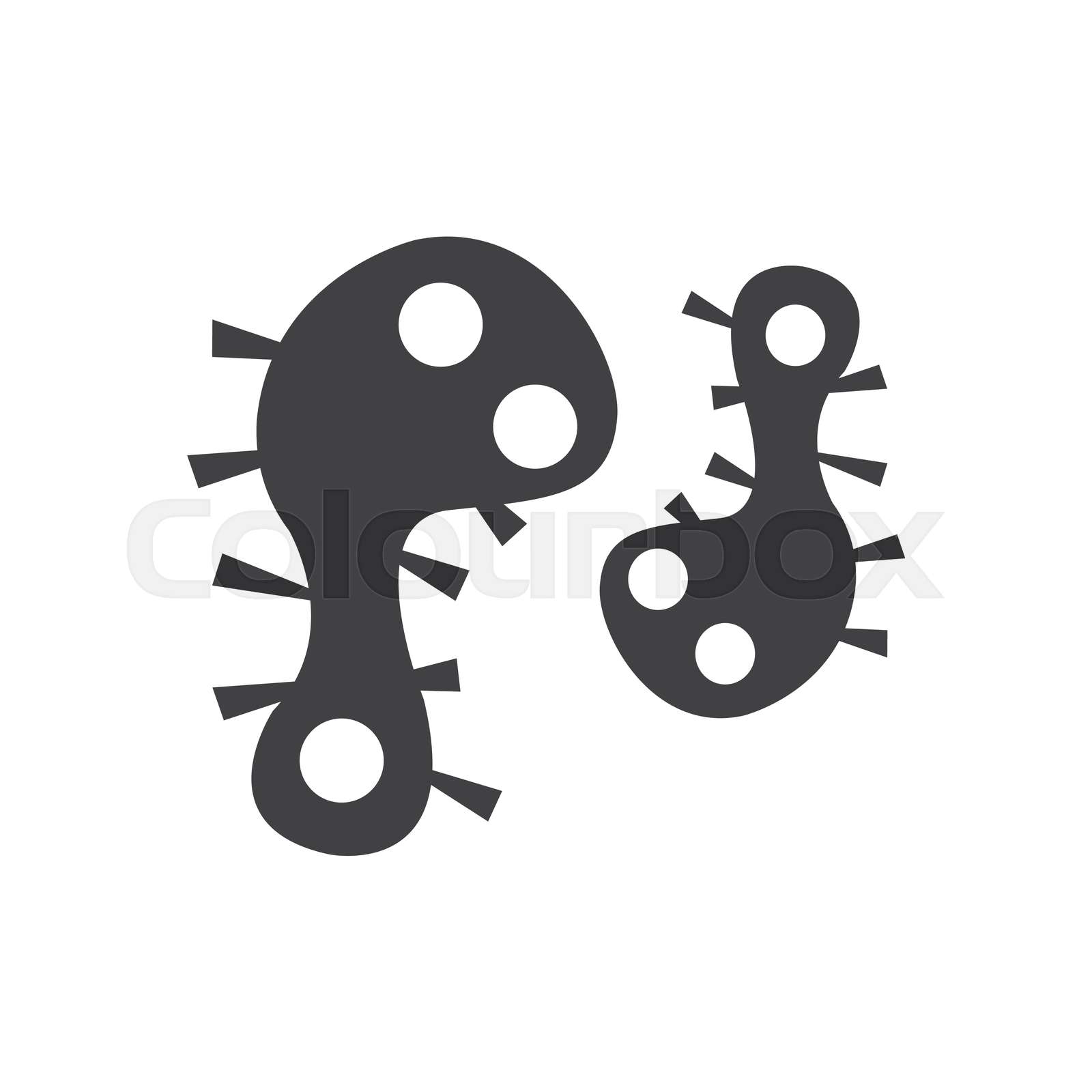 bacteria icon design | Stock vector | Colourbox