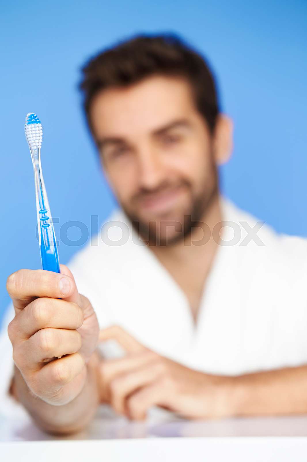 Toothbrush man | Stock image | Colourbox