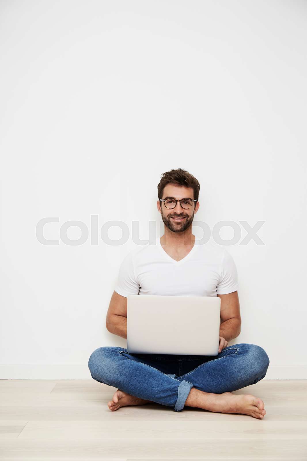 Laptop guy | Stock image | Colourbox