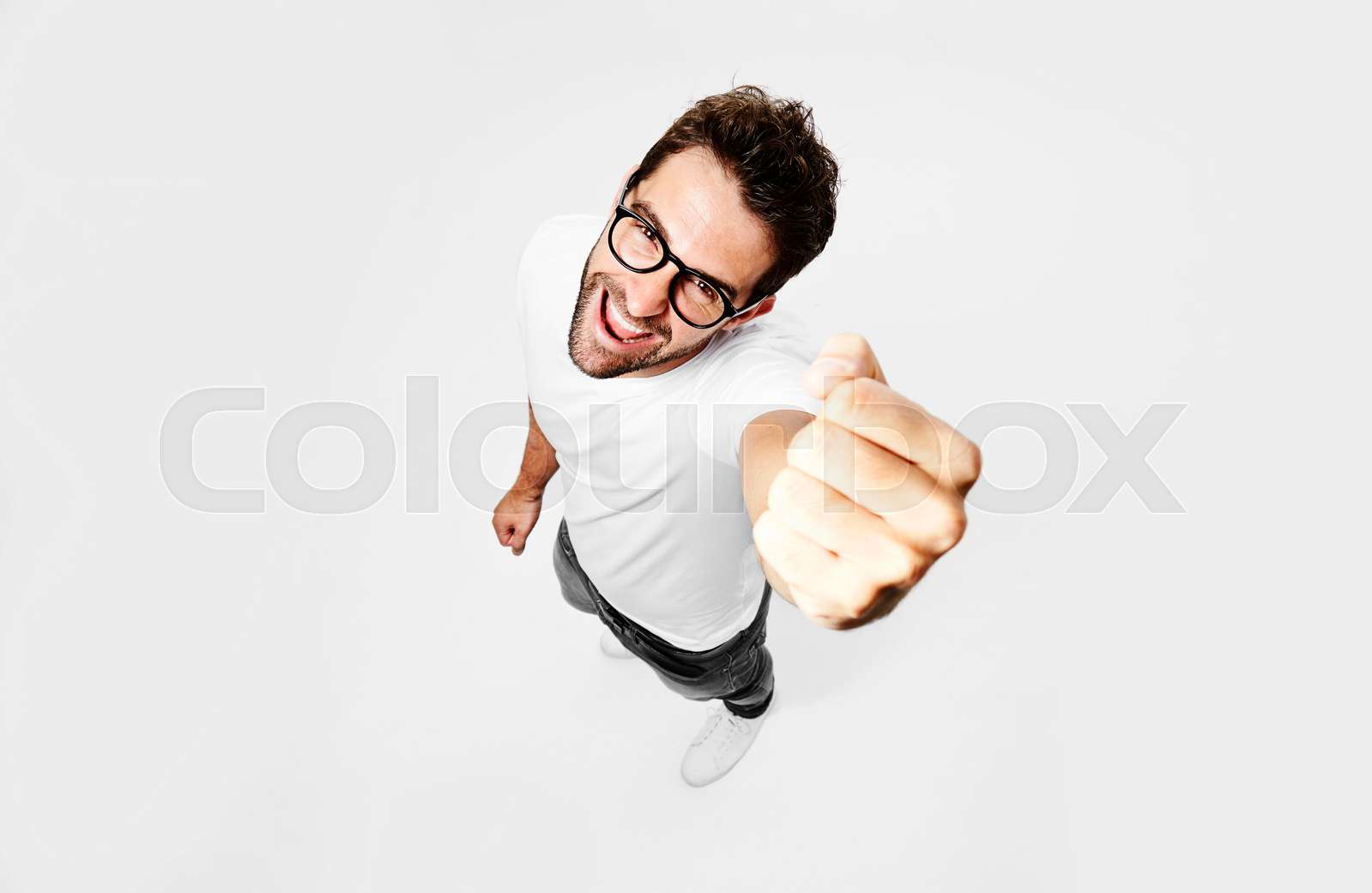 Punching air | Stock image | Colourbox