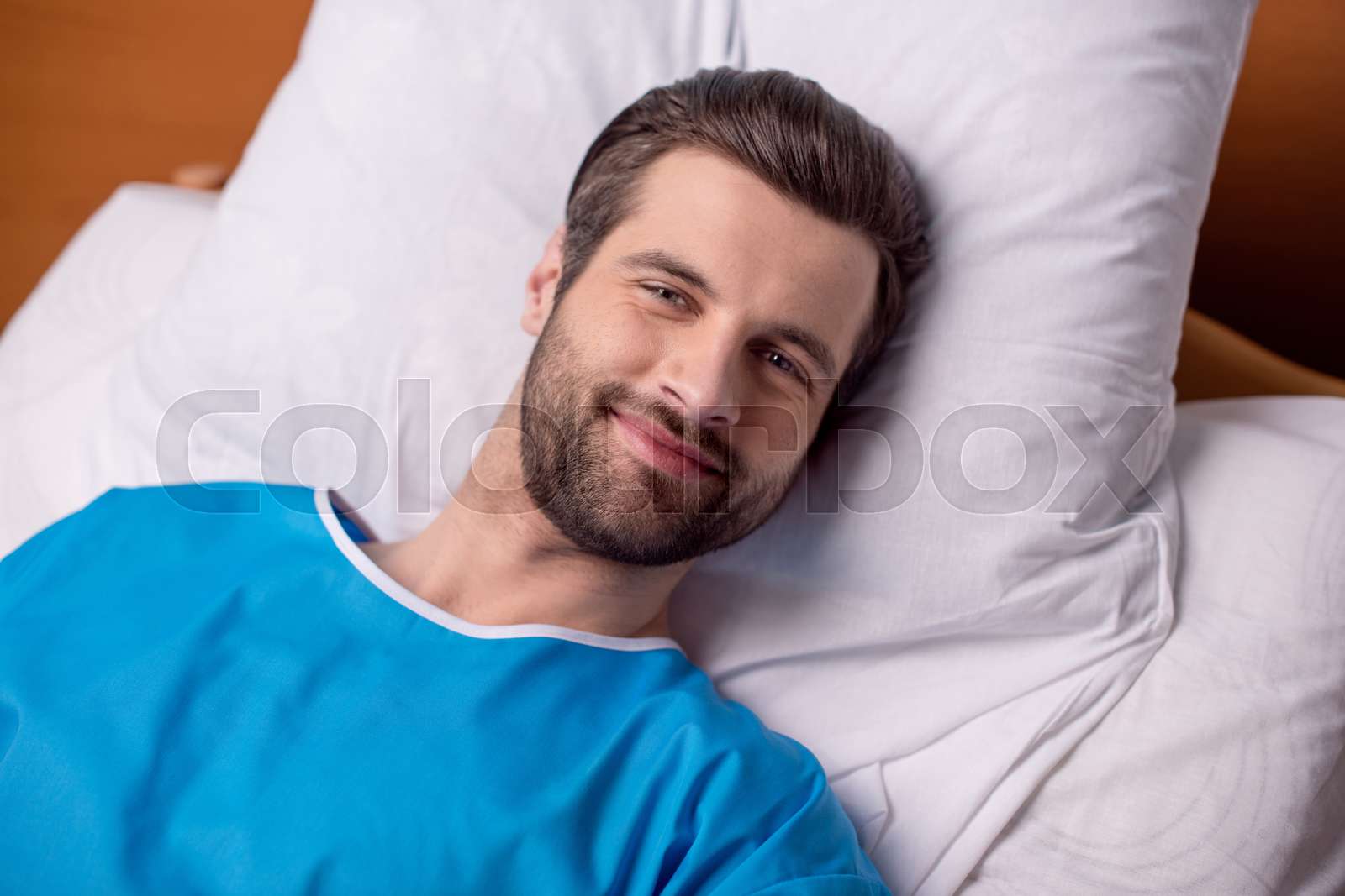 Male patient in hospital | Stock image | Colourbox