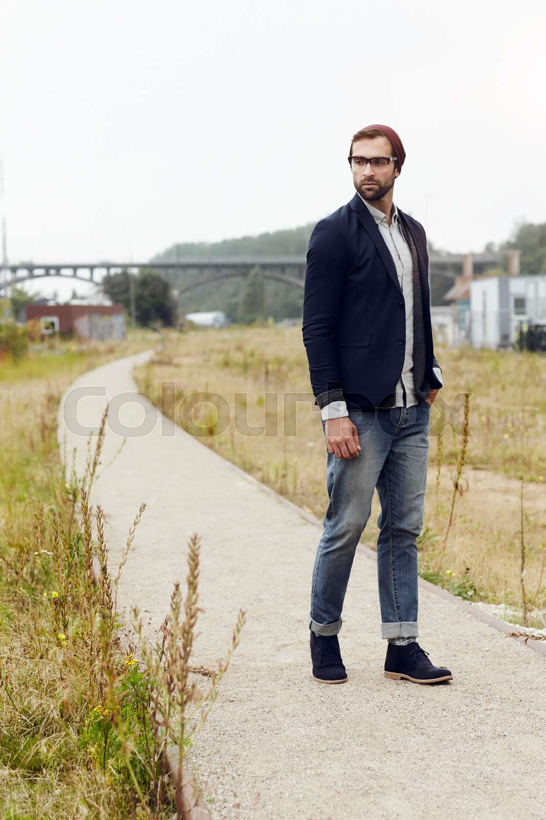 Walking dude | Stock image | Colourbox