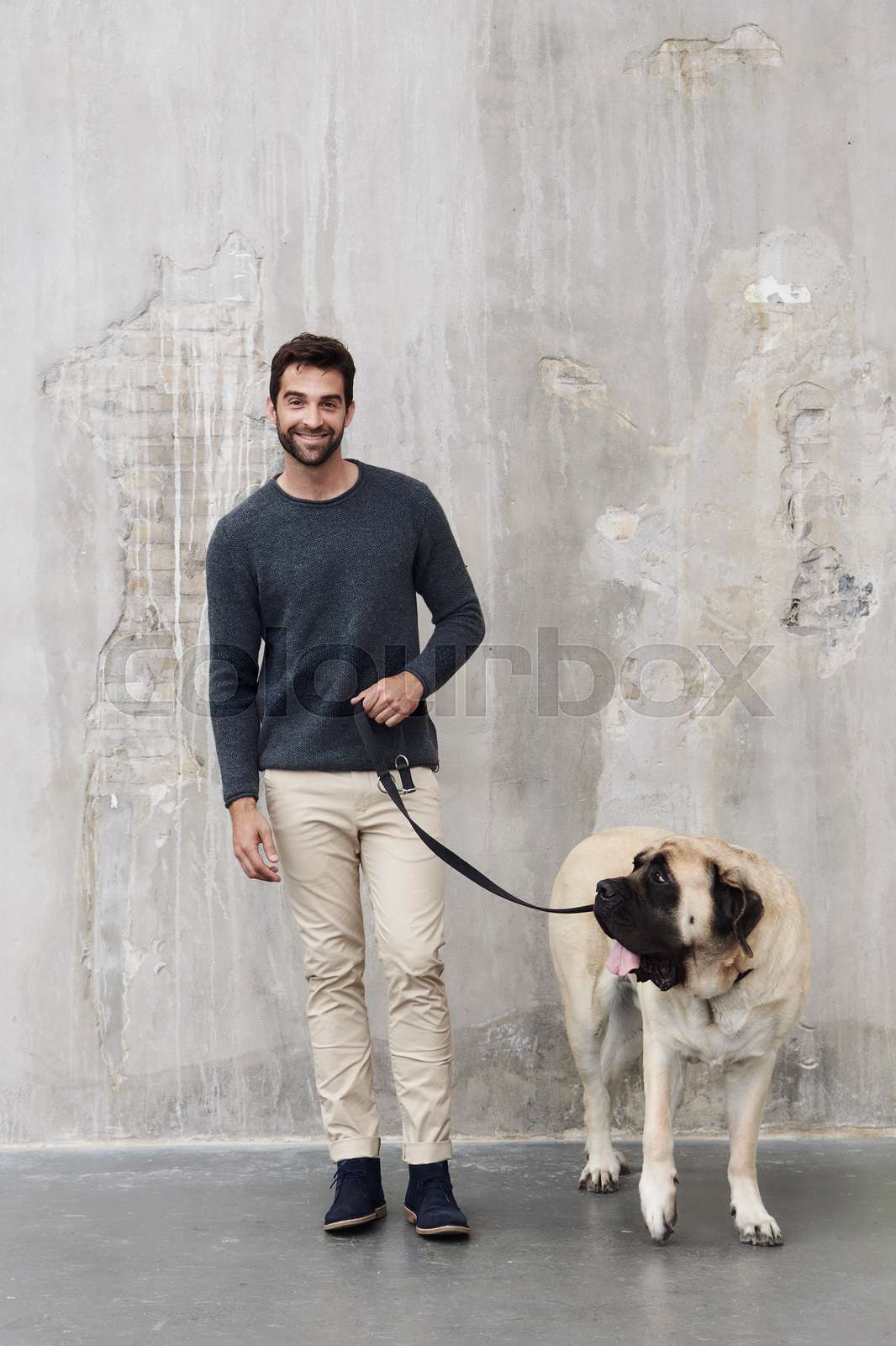 Dude and his dog | Stock image | Colourbox