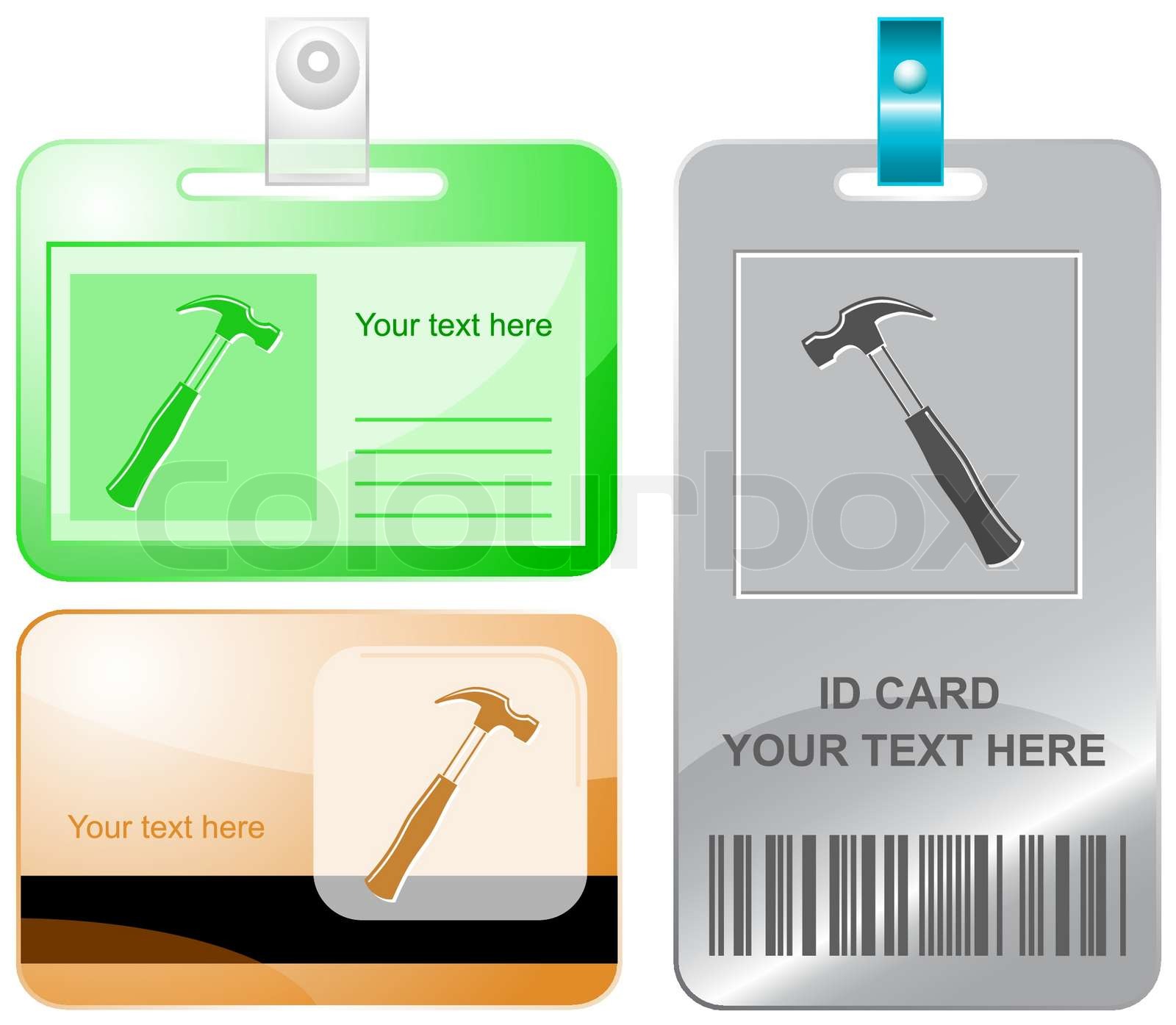 Vector id cards | Stock vector | Colourbox