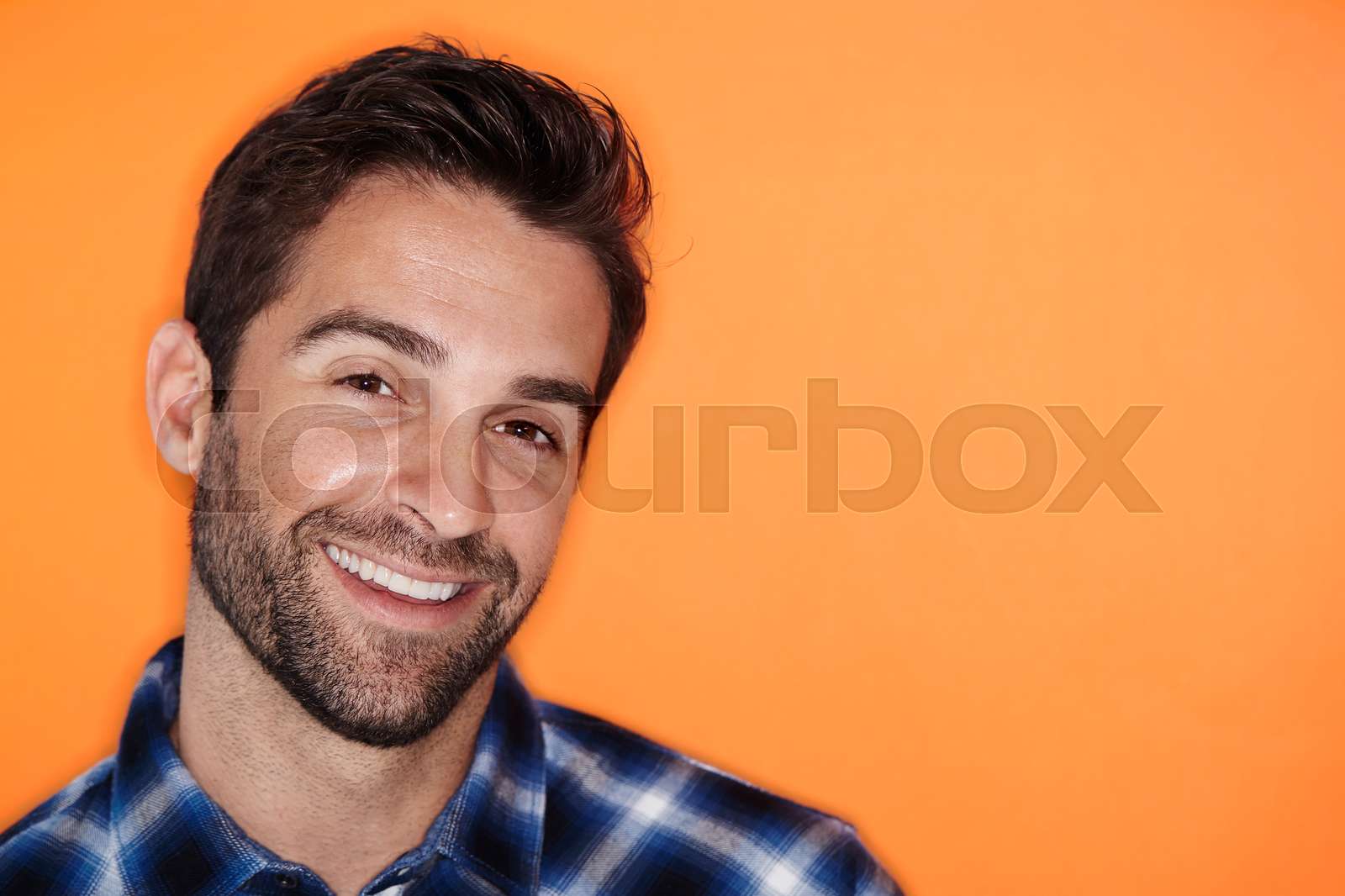 Happy stubble guy | Stock image | Colourbox