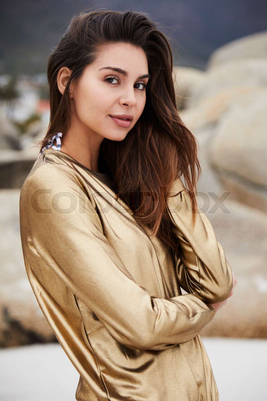 Golden girl | Stock image | Colourbox