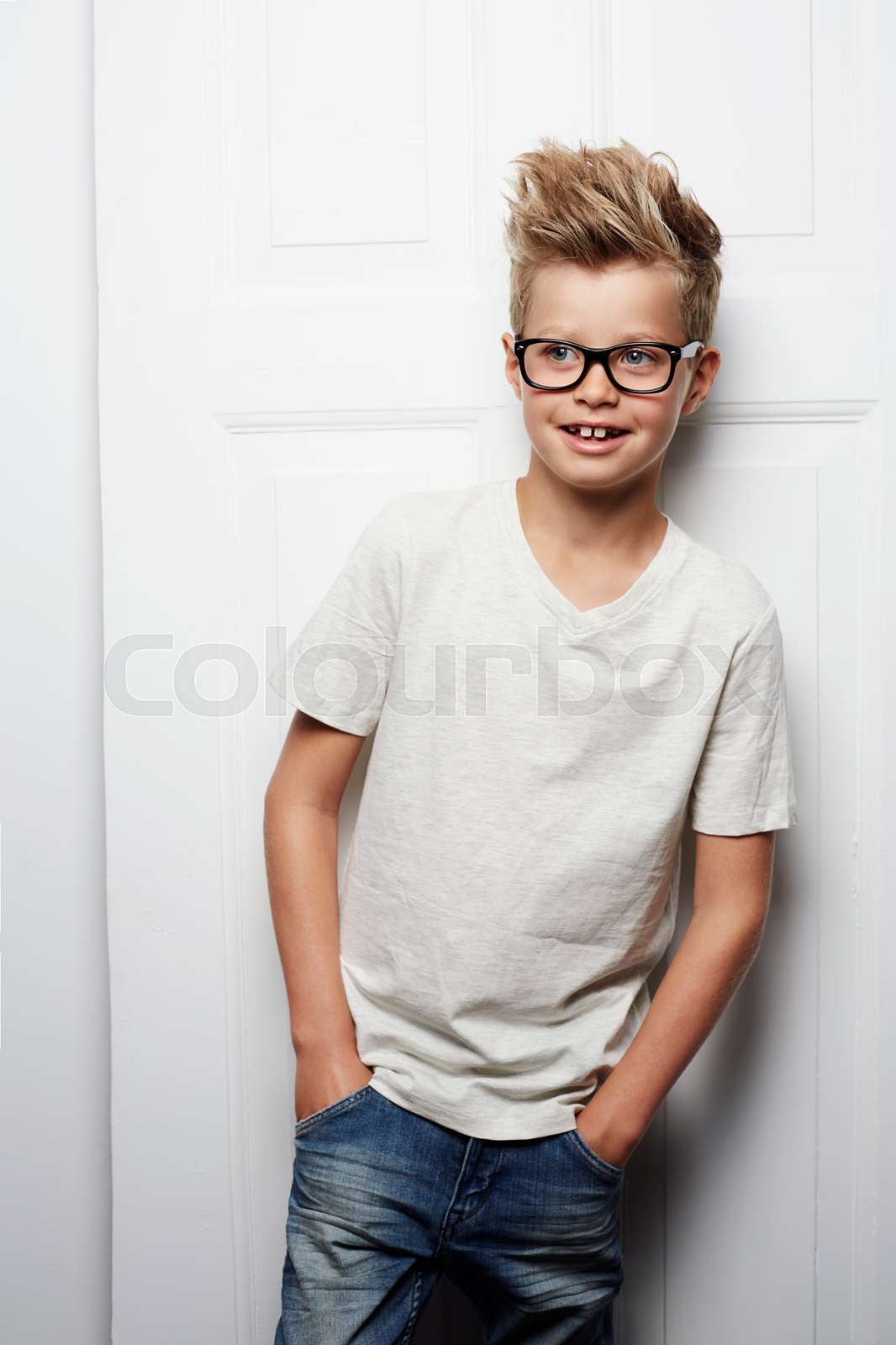 Boy in specs | Stock image | Colourbox
