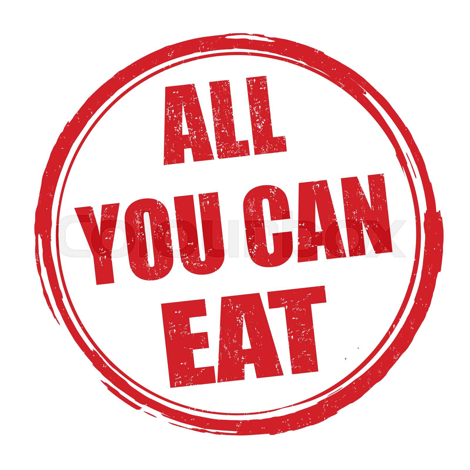 All You Can Eat Sign Or Stamp Stock Vector Colourbox