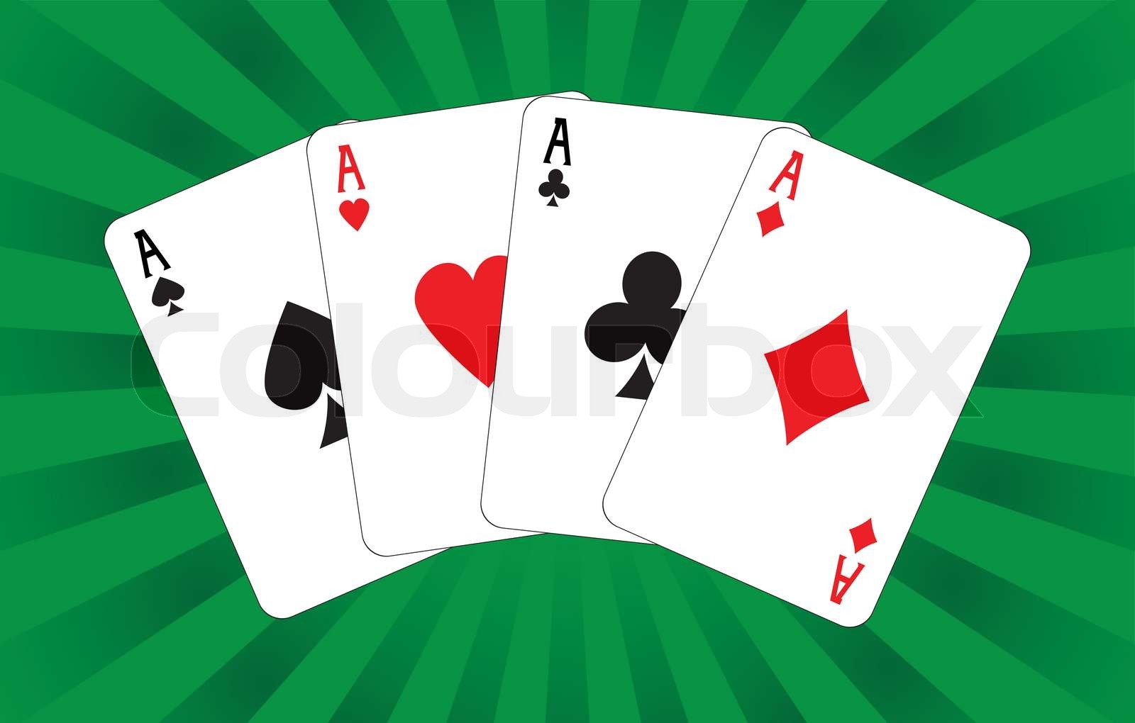 four aces. vector illustration for web | Stock vector | Colourbox