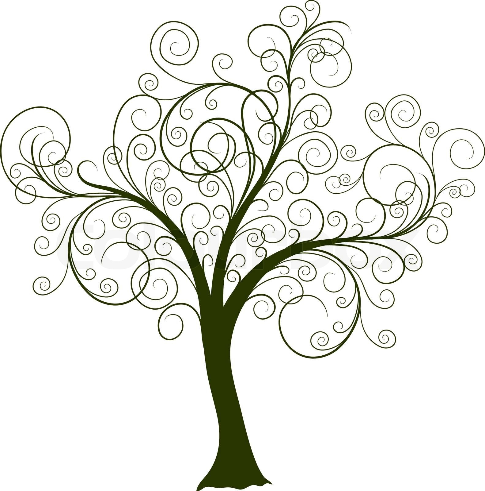 Decorative tree, vector illustration | Stock vector | Colourbox