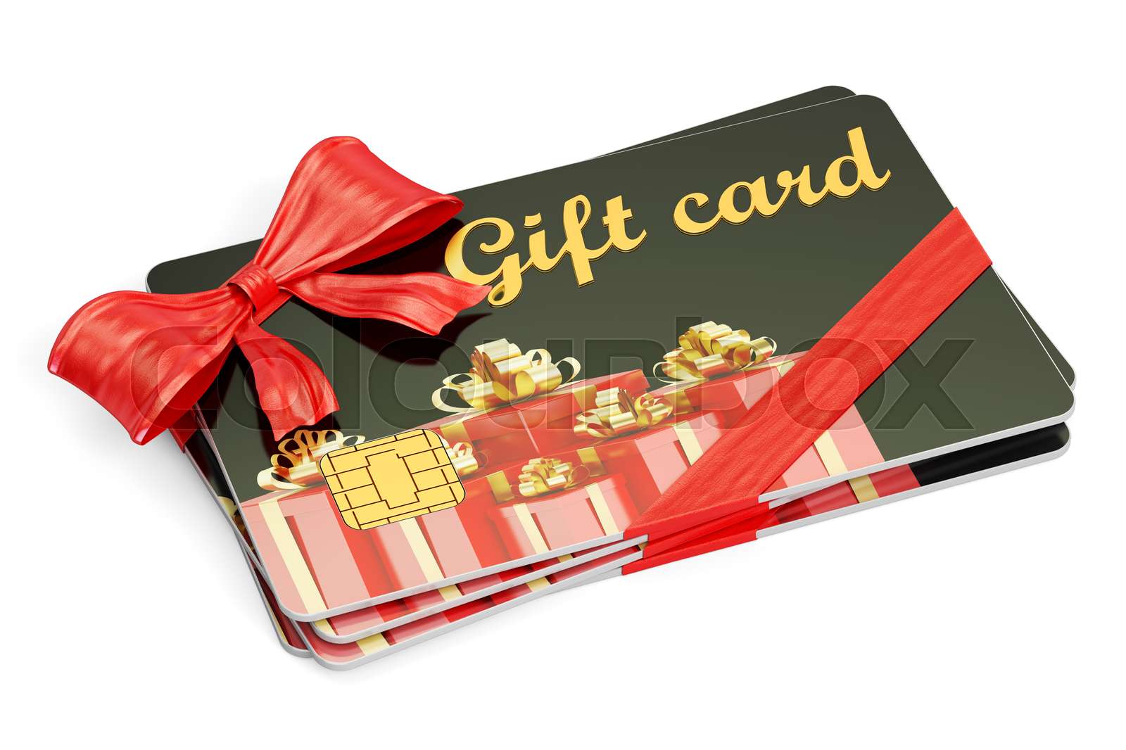 Gift cards, 3D rendering | Stock image | Colourbox