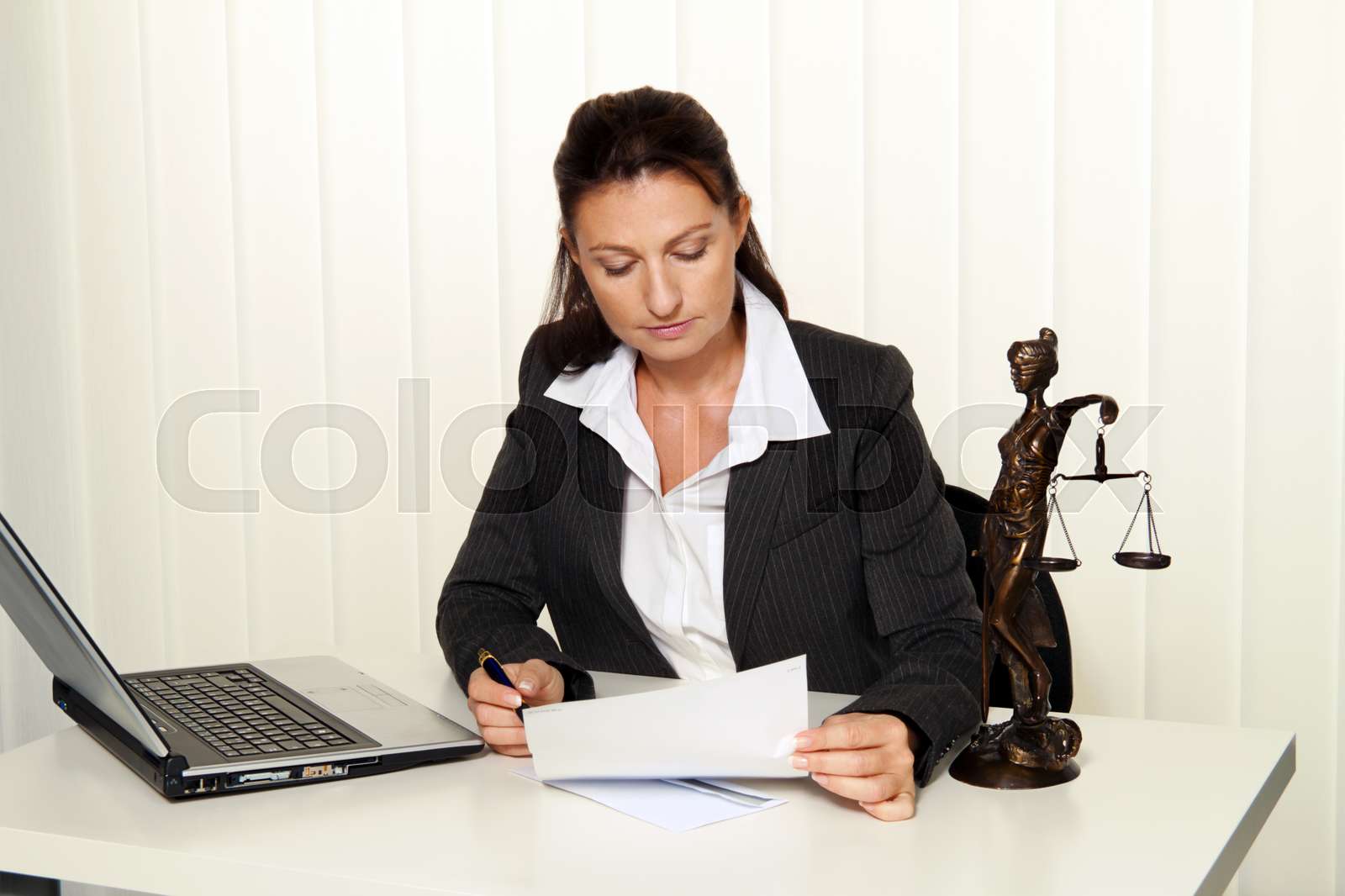 lawyer in the office. advocate for law and order | Stock image | Colourbox