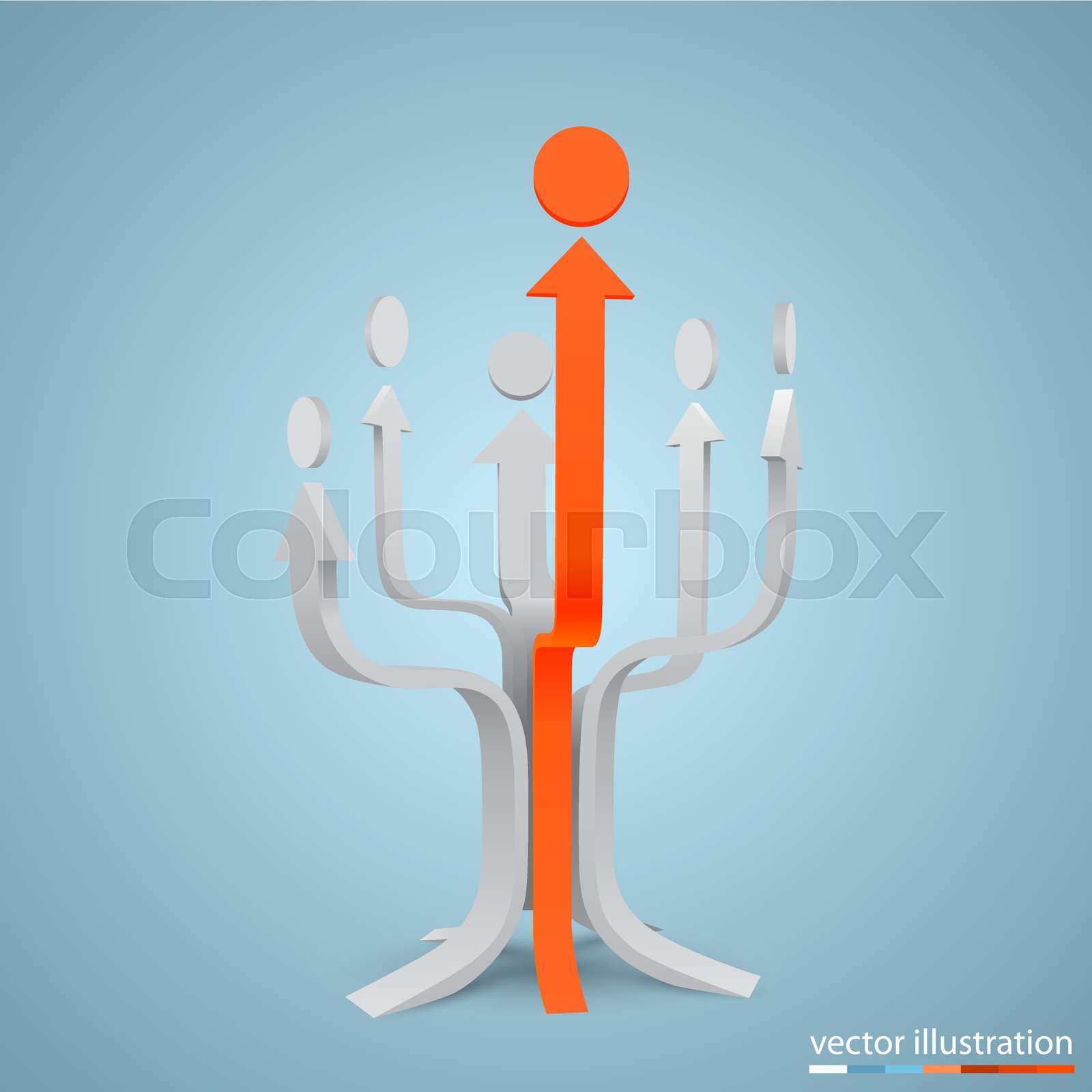 Tree with arrows | Stock vector | Colourbox