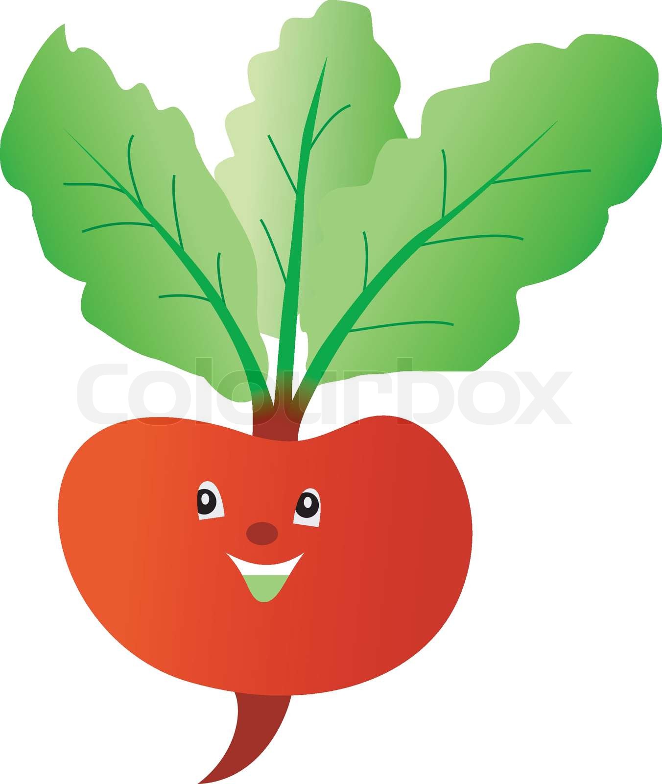 smiling beet | Stock vector | Colourbox