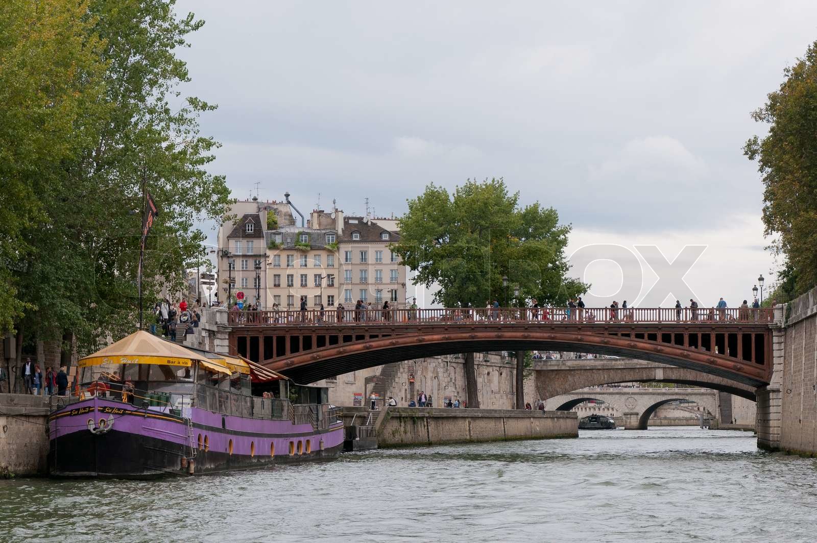 Bridge made of copper in Paris | Stock image | Colourbox