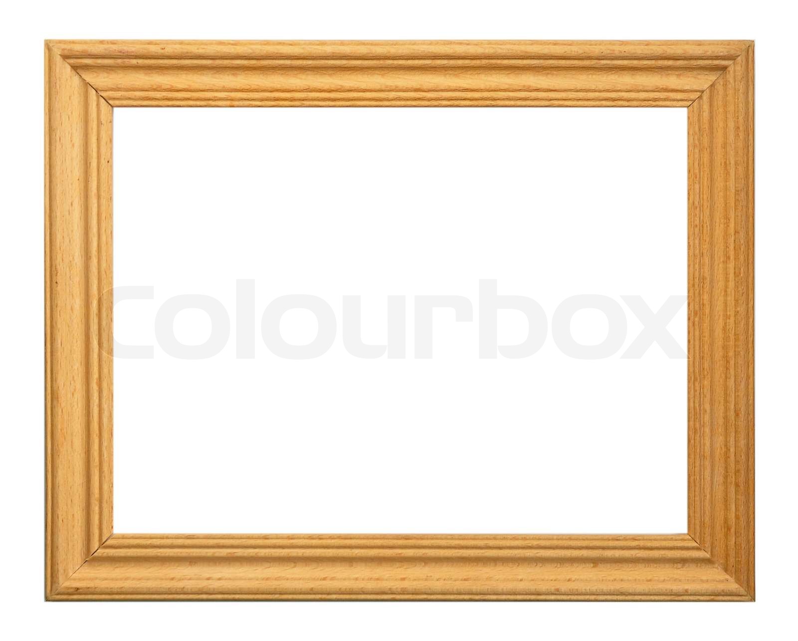 simple wooden frame or photoframe isolated | Stock image | Colourbox