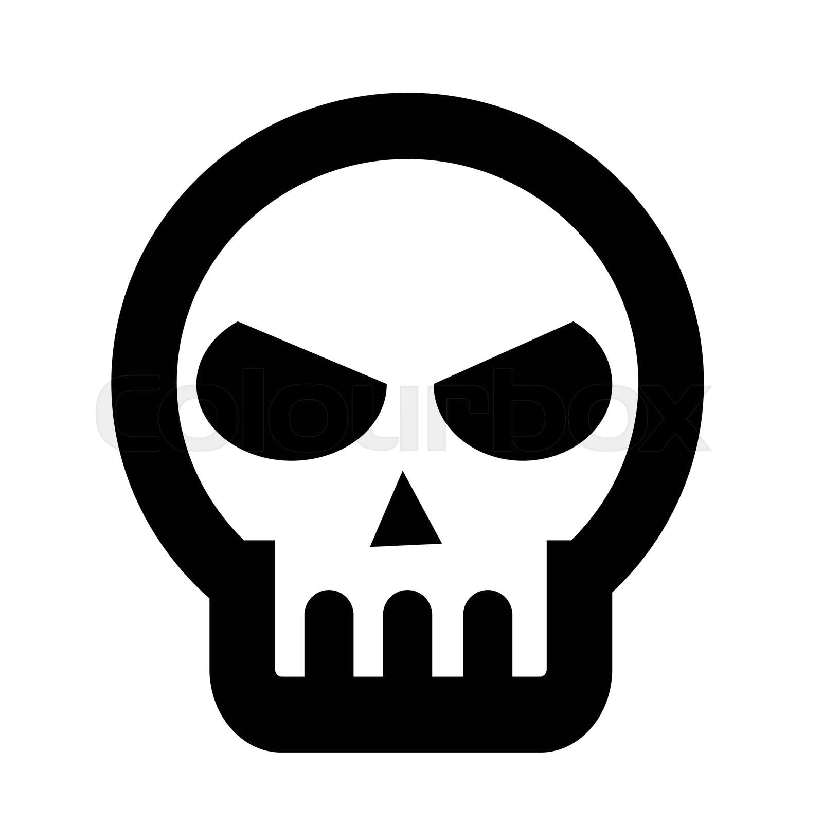 skull icon | Stock vector | Colourbox