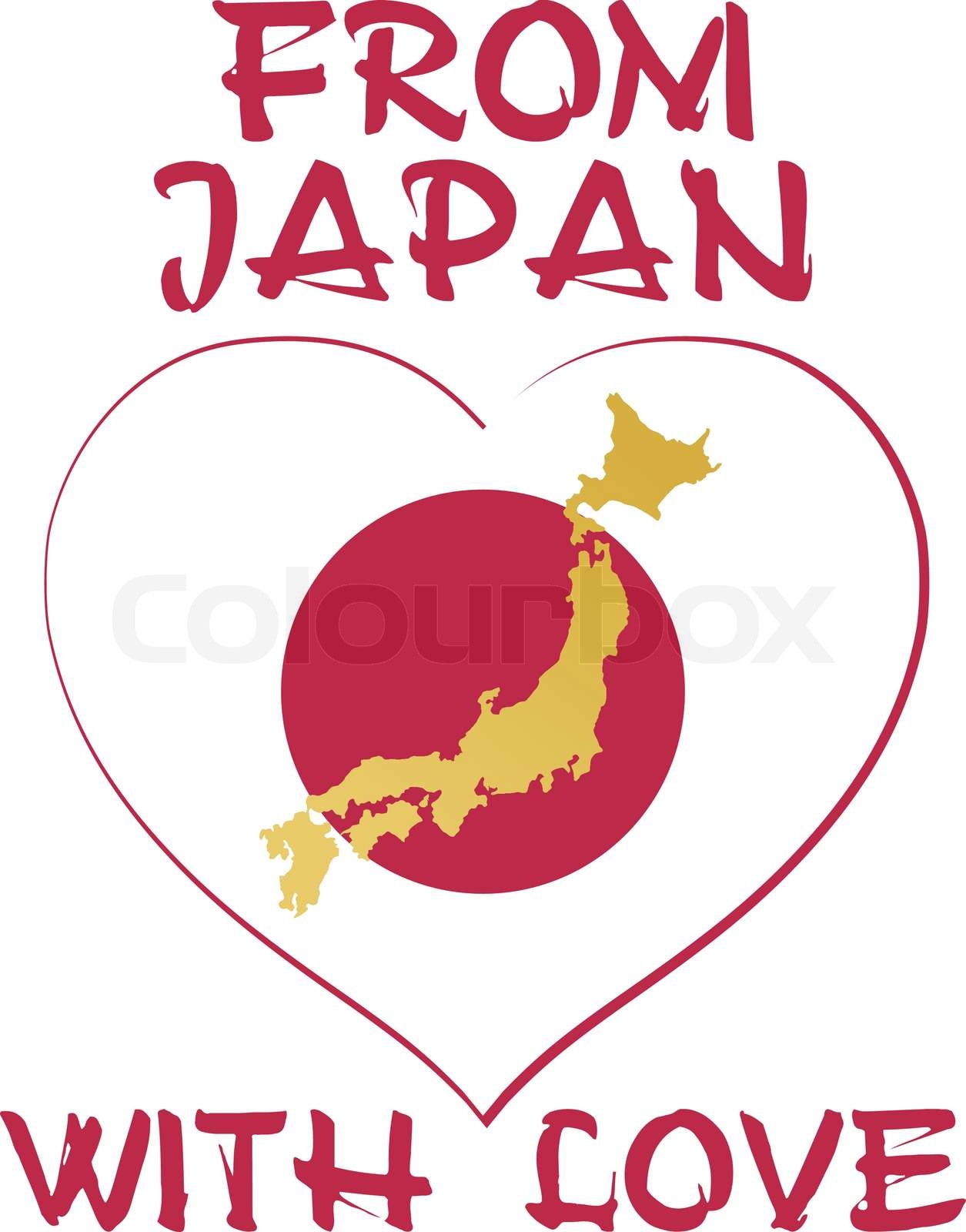 from Japan with love | Stock vector | Colourbox