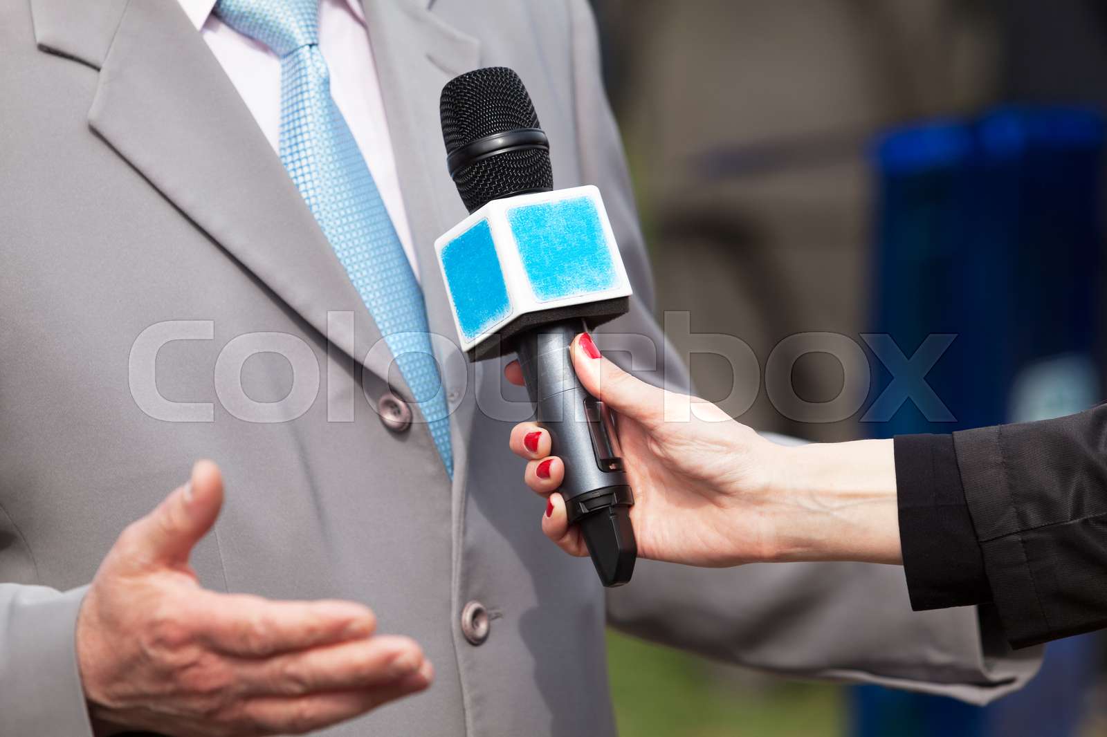 Media interview | Stock image | Colourbox