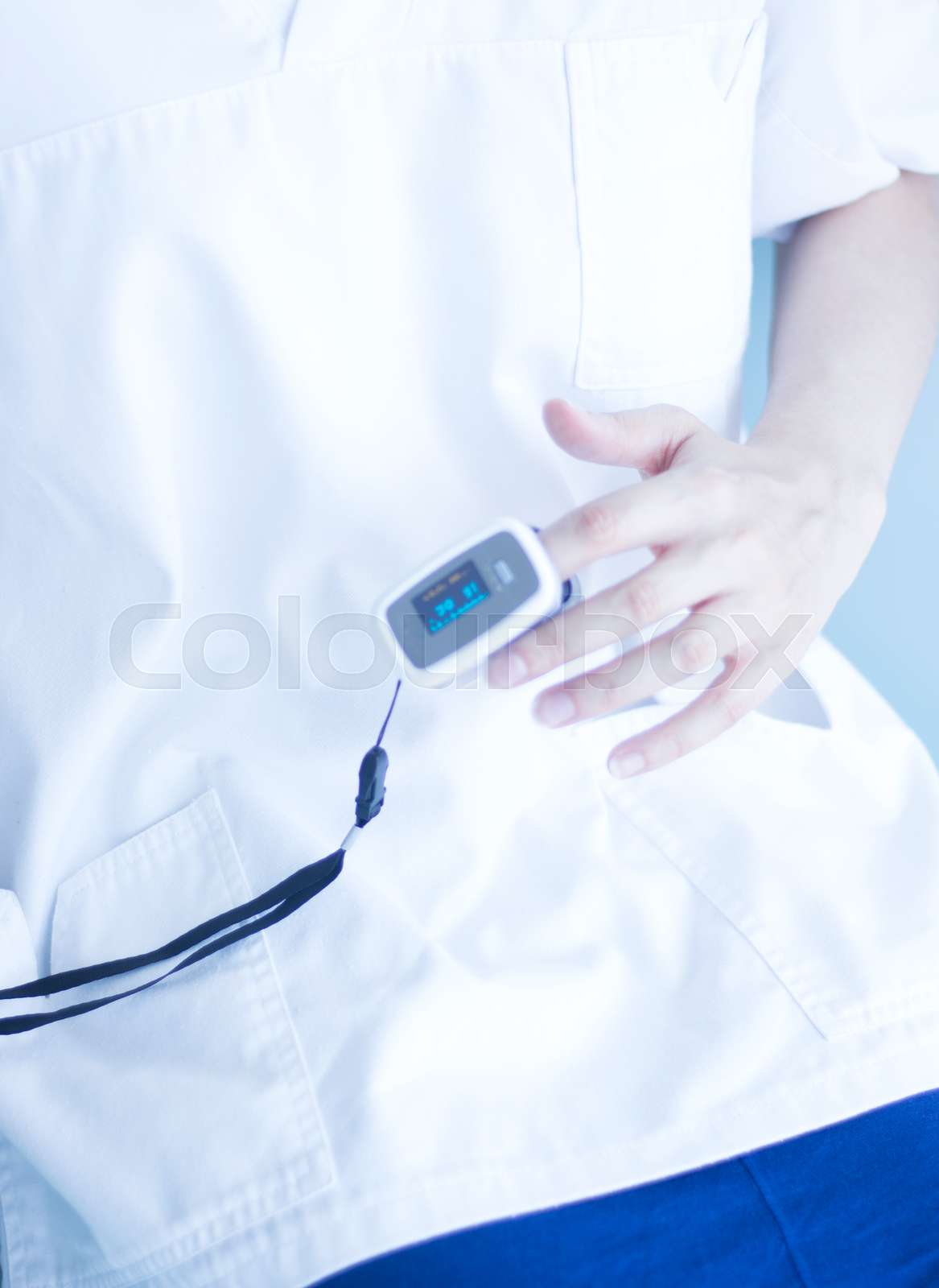 Blood pressure finger monitor | Stock image | Colourbox
