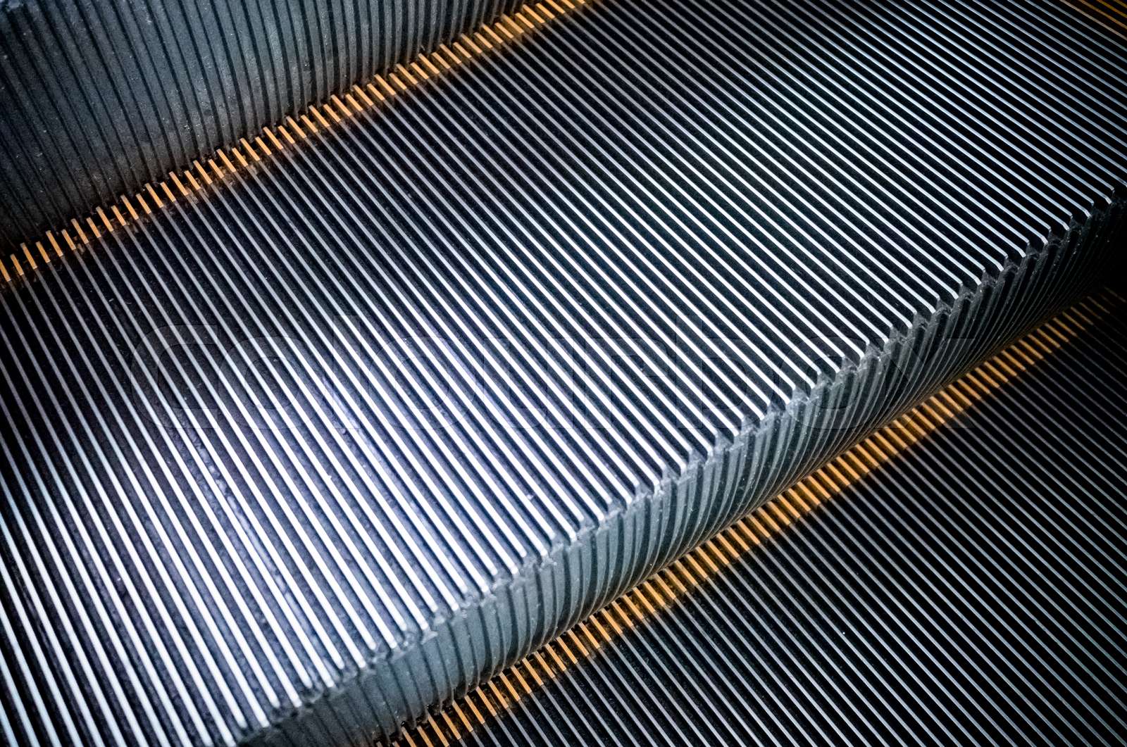 Close up to modern escalator ,Metal escalator step texture | Stock ...